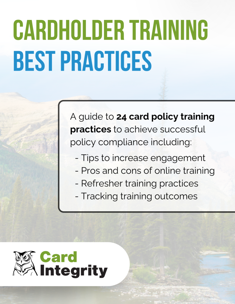 Cardholder Training Resources - Card Integrity