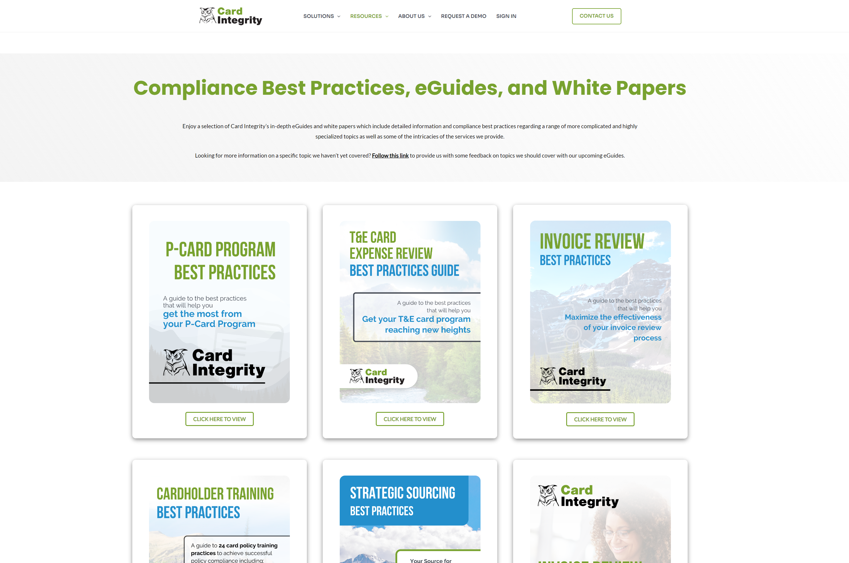 Best Practices, eGuides and Whitepapers - Card Integrity